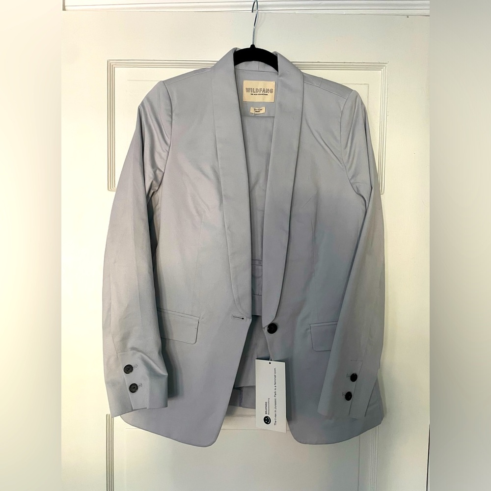 Wildfang Ace Suit In Light Grey - Gem